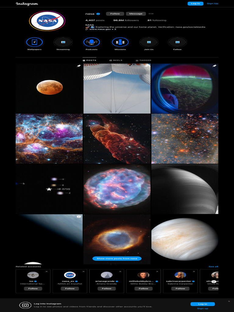 NASA (@nasa) - Instagram Photos and Videos | PDF