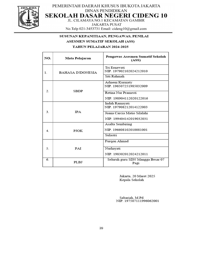 Susunan Paniitia | PDF