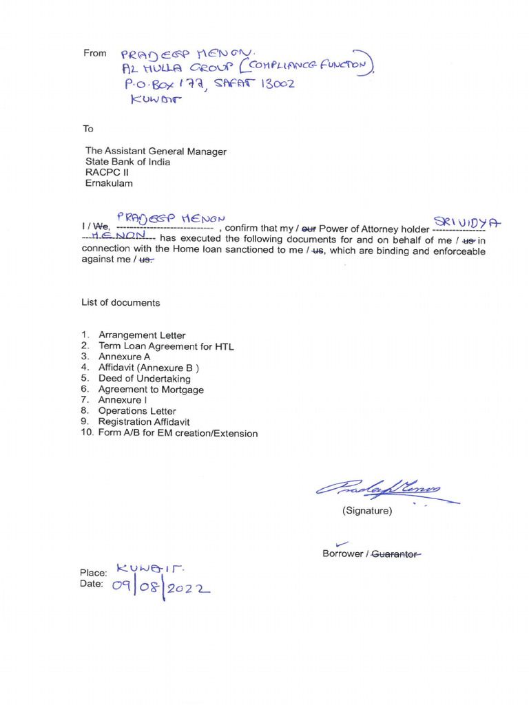 POA Confirmation | PDF