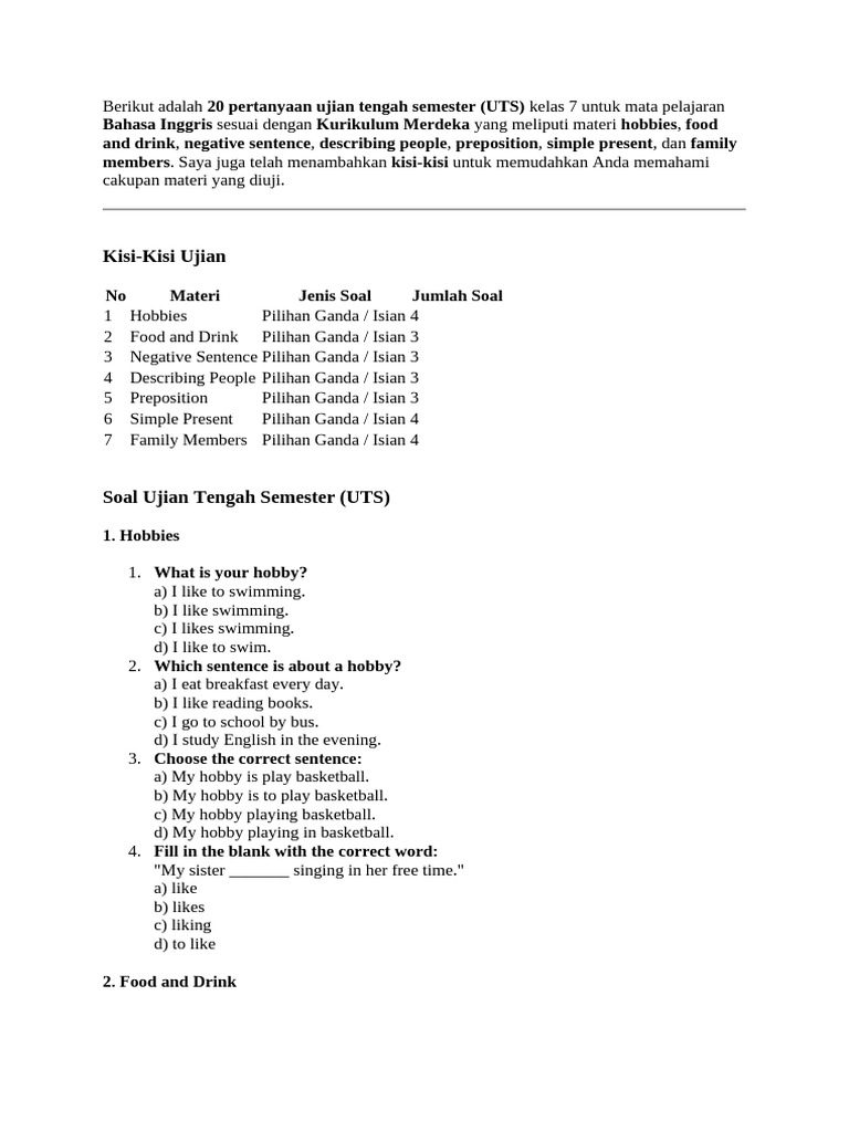 STS KLS 7 Sem Genap | PDF | Cuisine | Foods