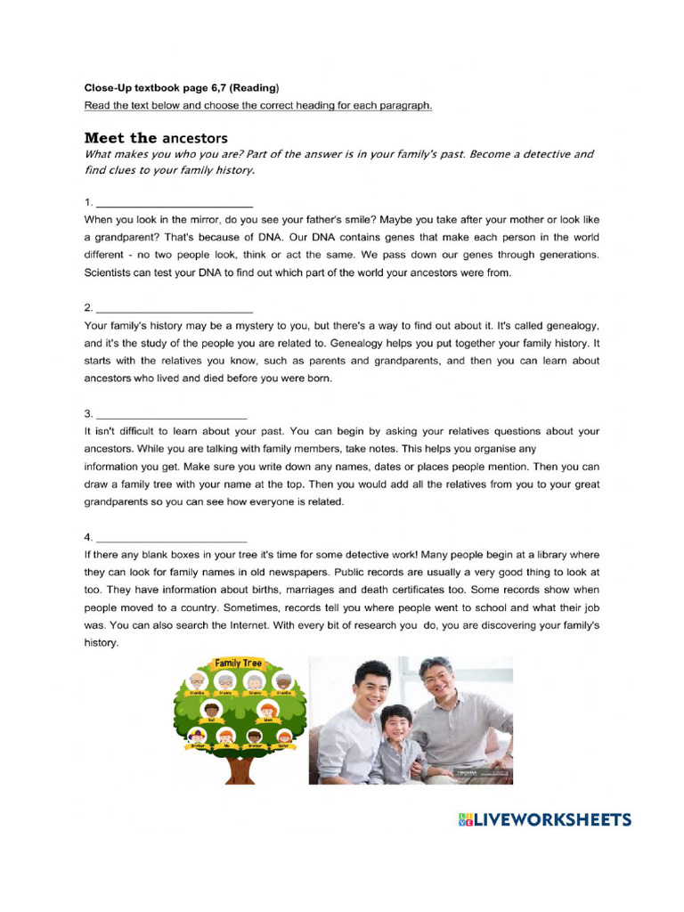 Family Ties Reading 2 | PDF