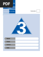 SATs 2024 Math Paper 3 | PDF | Mathematics