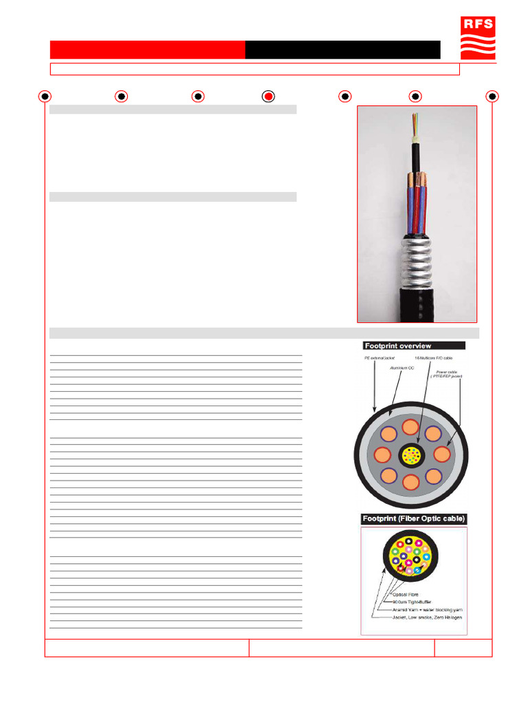 Hybriflex RRU Hybrid Feeder Cable | PDF | Optical Fiber | Electronics