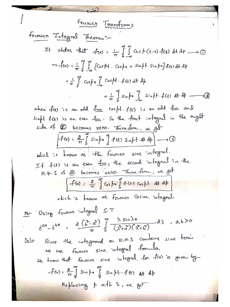 Fourier Transforms | PDF