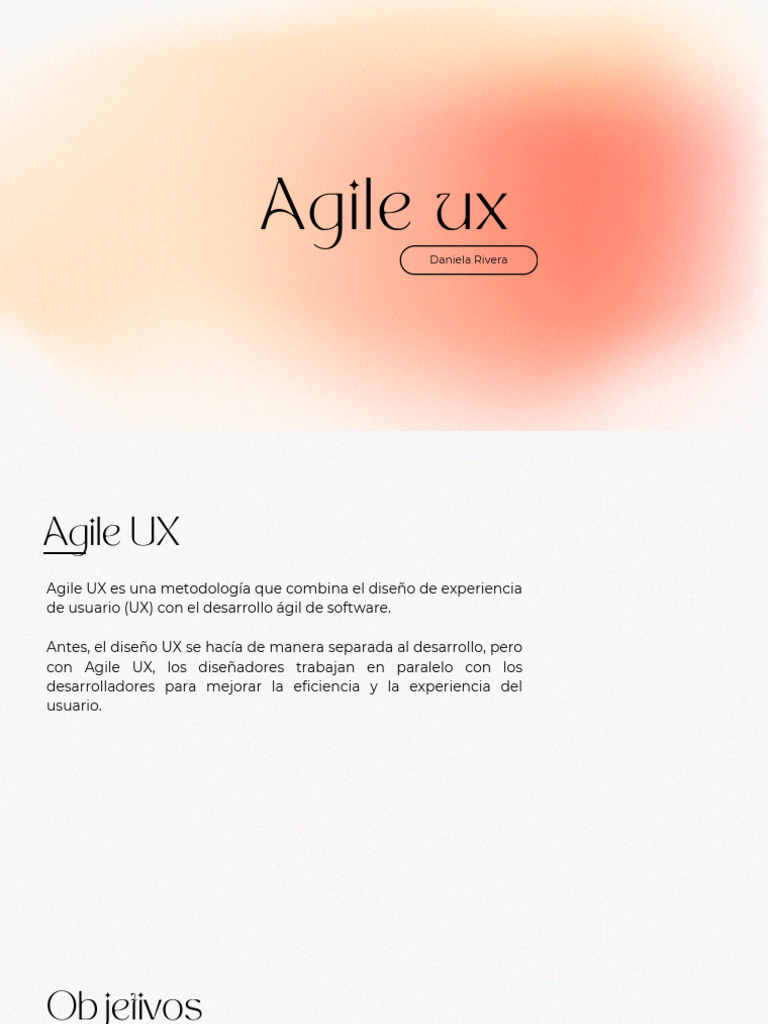 Metodología Agile UX en Diseño Digital | PDF