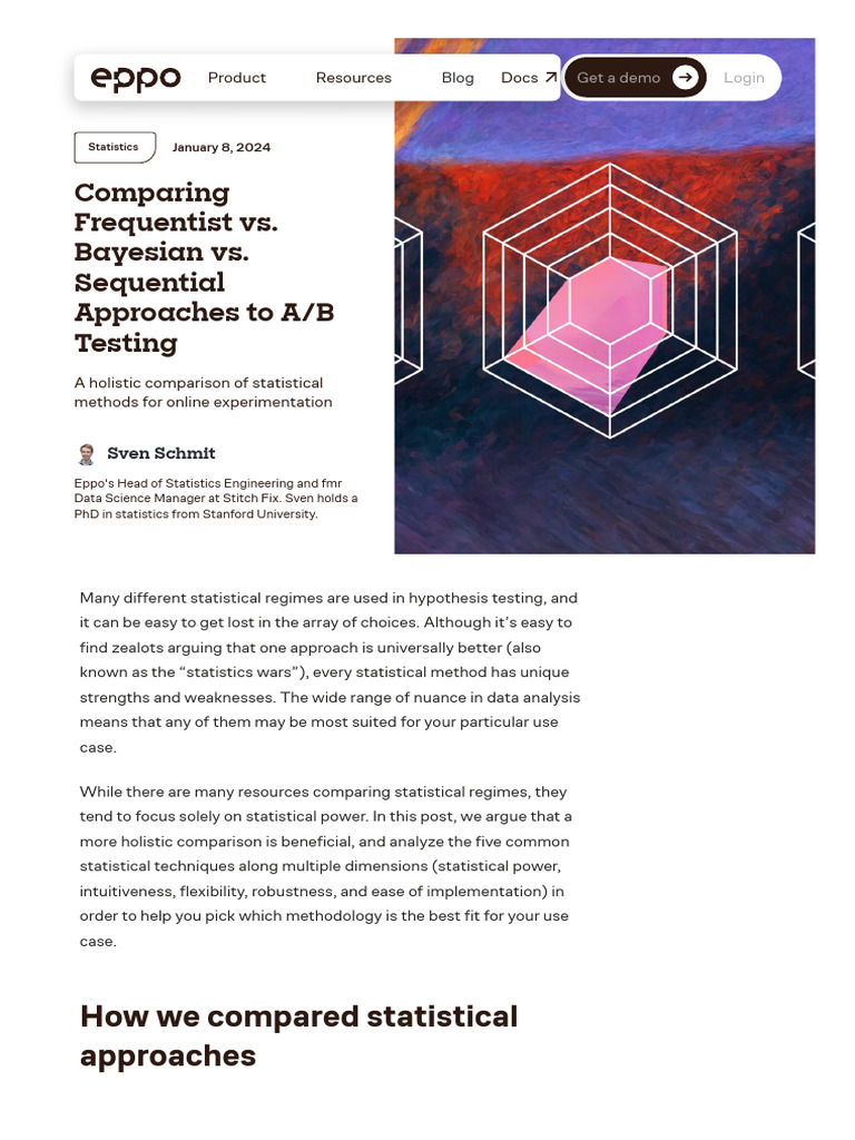 Comparing Frequentist vs. Bayesian vs. Sequential Approaches to A_B ...