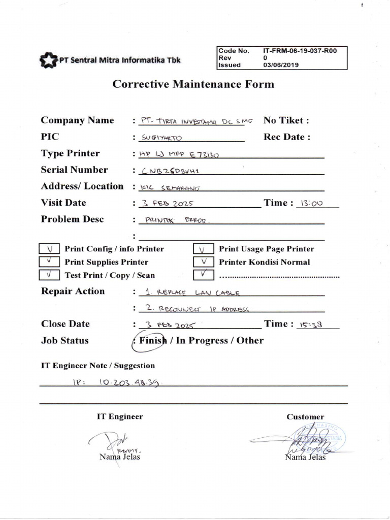 DANONE MaintainE731 | PDF