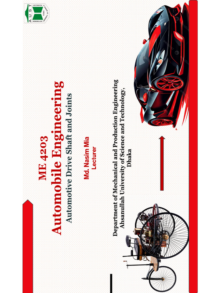 Automotive Drive Shafts and Joints | PDF