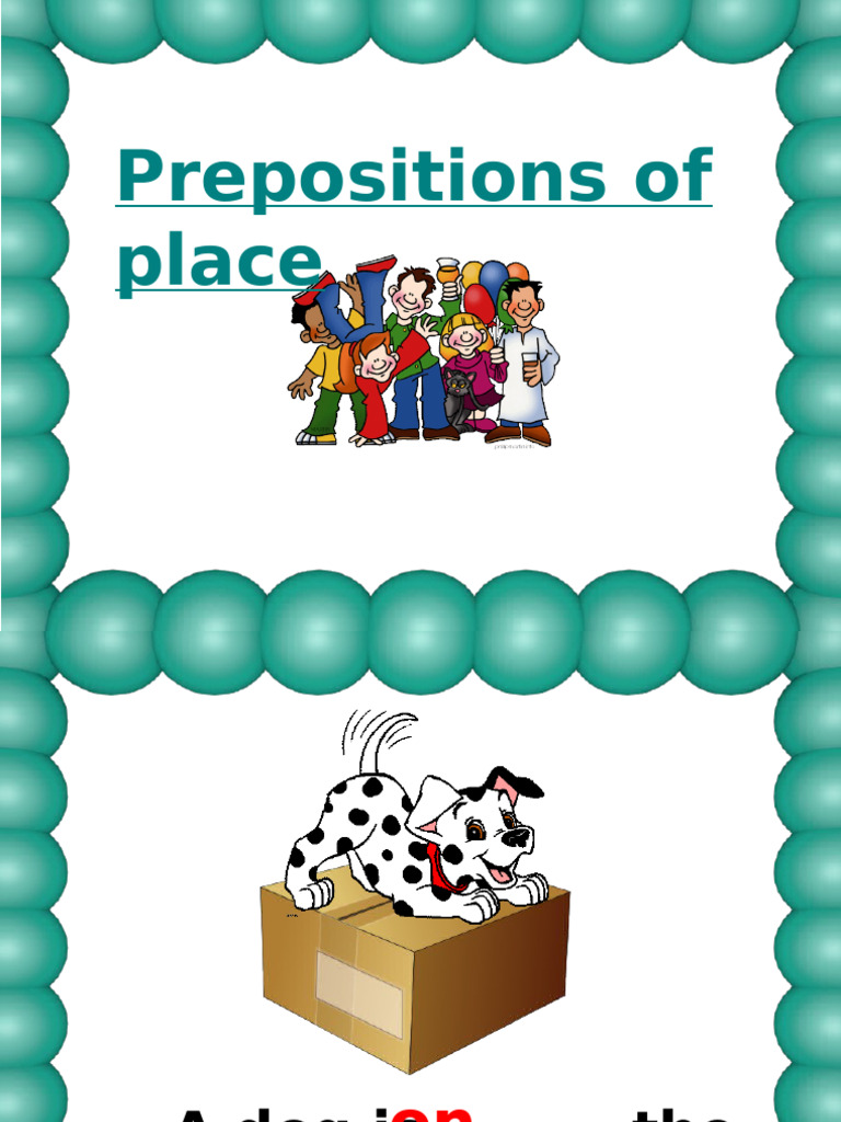Prepositions of Place | PDF