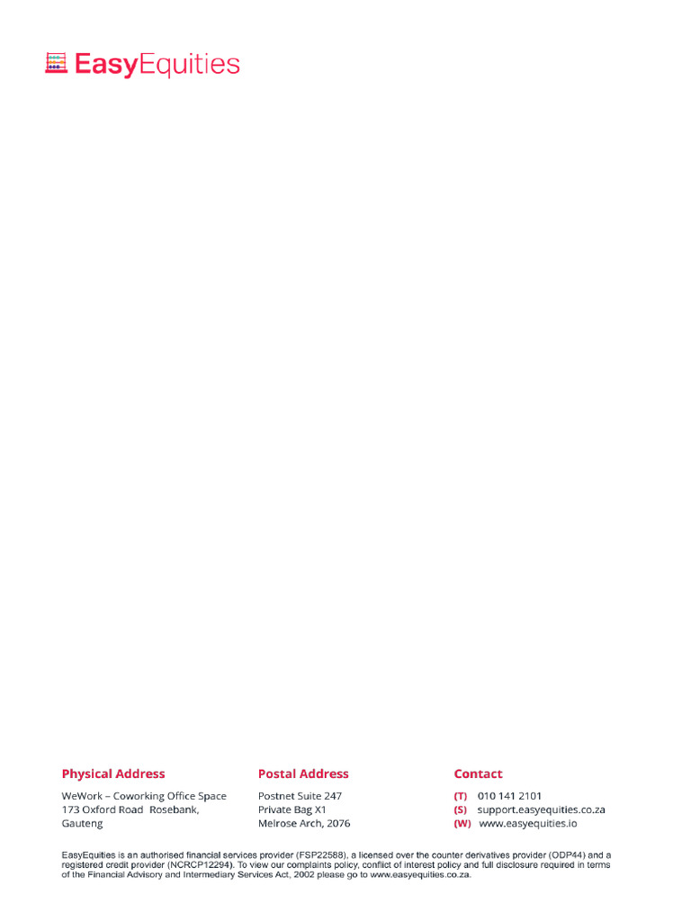 EasyEquities_Terms&Conditions | PDF | Cryptocurrency | Securities (Finance)