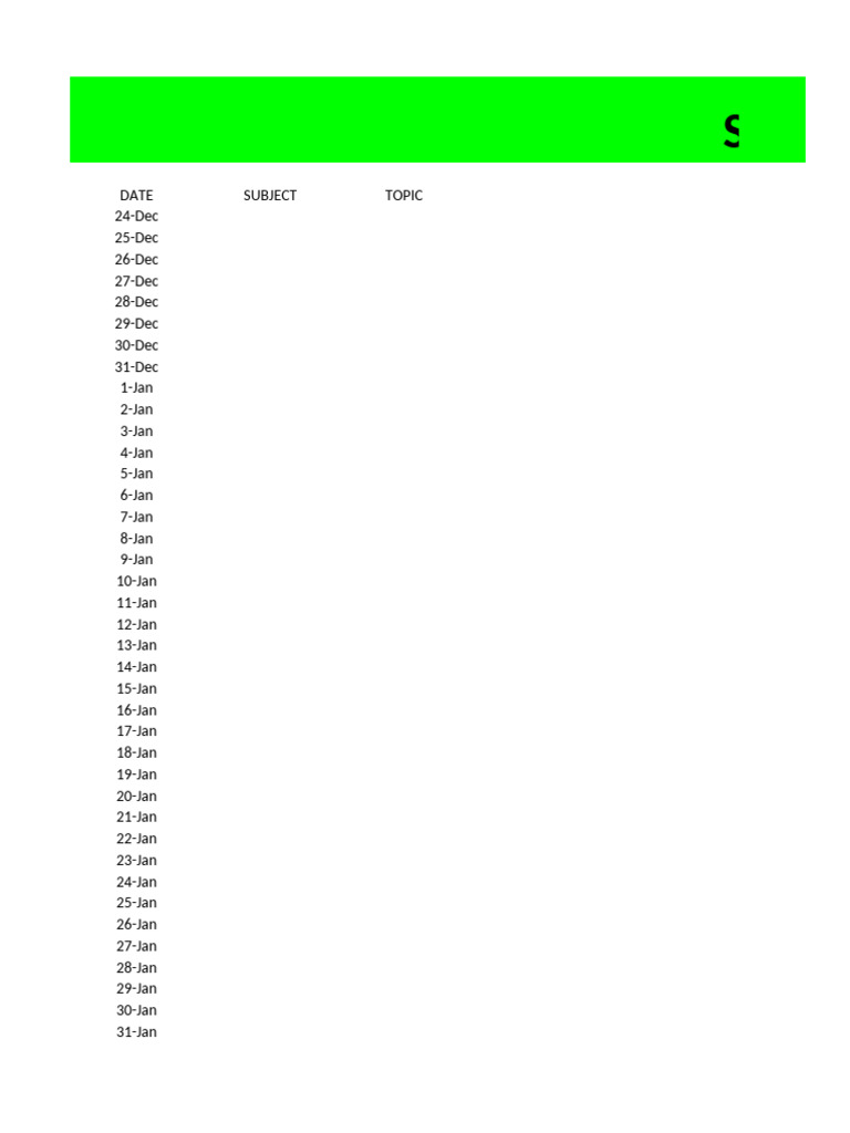 SCHEDULE | PDF