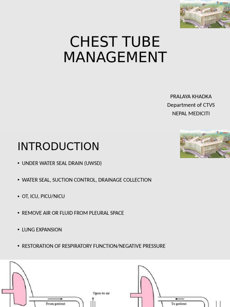 Chest Tube Management | PDF | Medical Specialties | Clinical Medicine