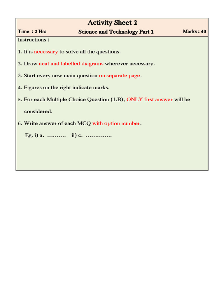 Science and Technology Part-1 Set2 | PDF | Optics | Chemical Substances