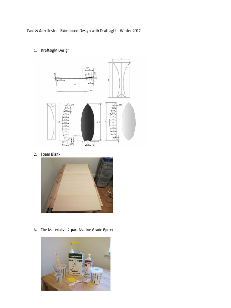 Skimboard Plans Blueprints | PDF