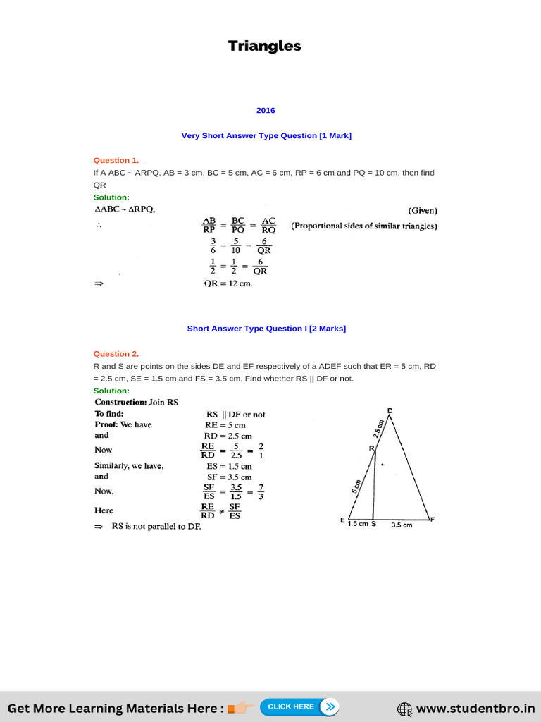 67daa5f7d48c8 - 2. Triangles PDF | PDF | Triangle | Area