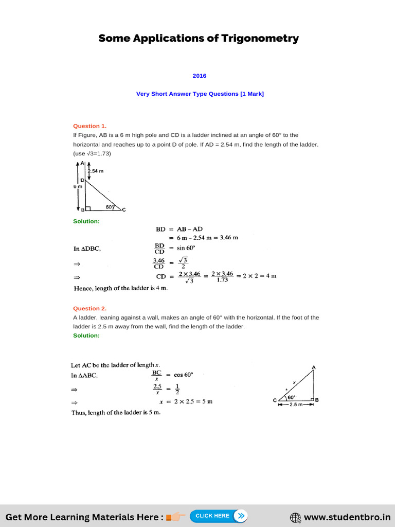 67daa79472b70_2. Some Applications Of Trigonometry.pdf | PDF ...