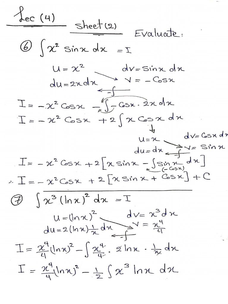 Lec (4) Calculus 2 | PDF