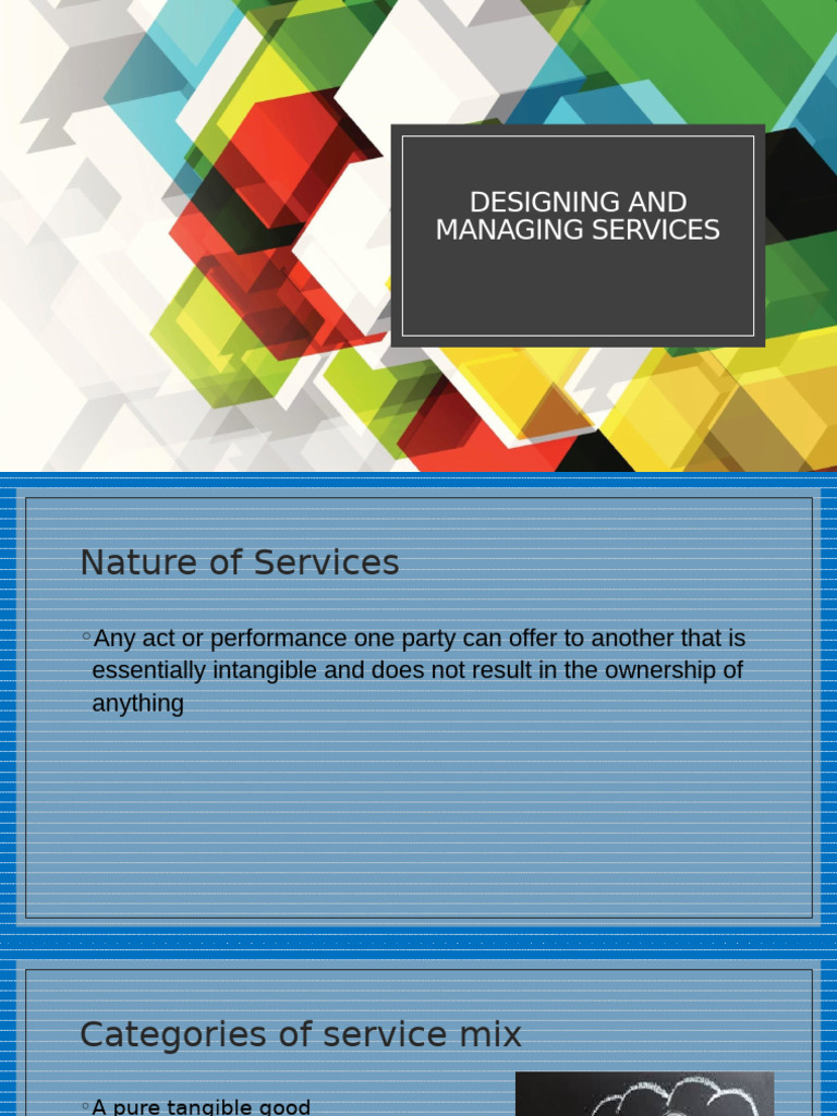 Designing and Managing Services | PDF