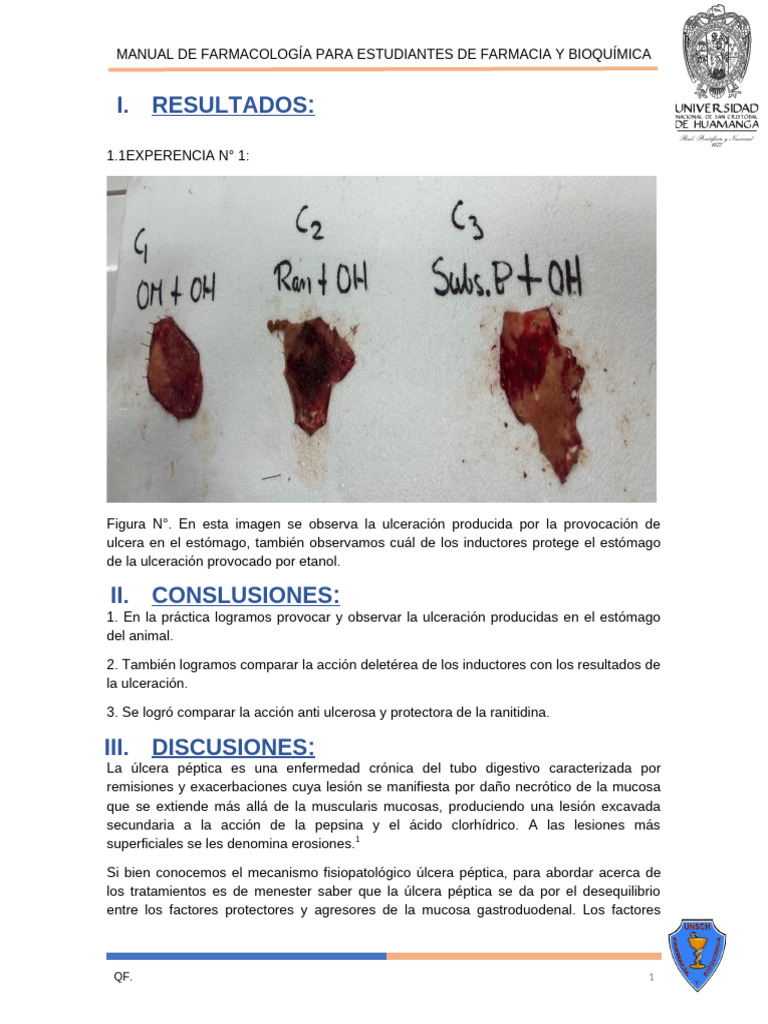 Práctica #2.docx R | PDF | Estómago | Farmacología