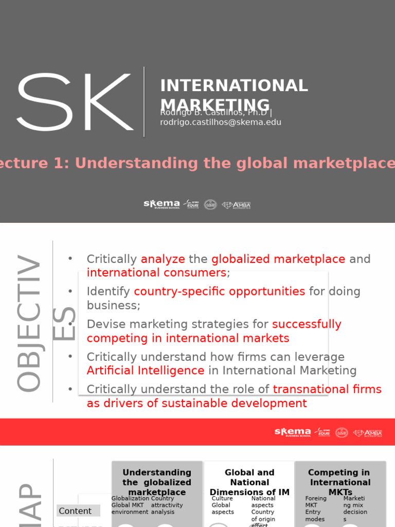 International MKTG - Lecture 1 - 2024 - K2 | PDF | Marketing ...