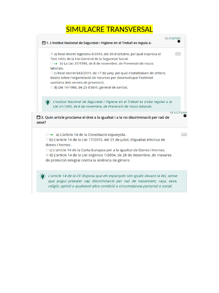 Simulacre Transversal | PDF