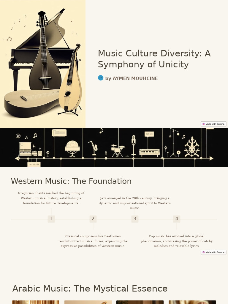 Music Culture Diversity A Symphony of Unicity | PDF | Musicology ...