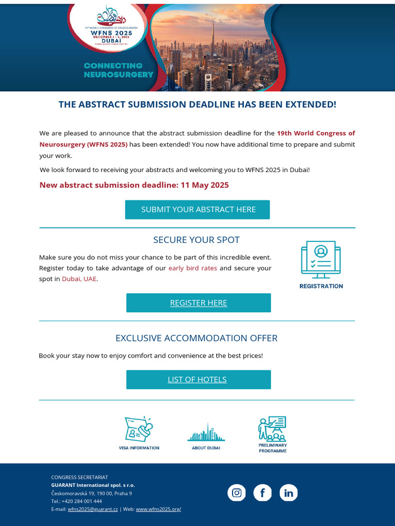WFNS 2025 Abstract Submission Extended | PDF