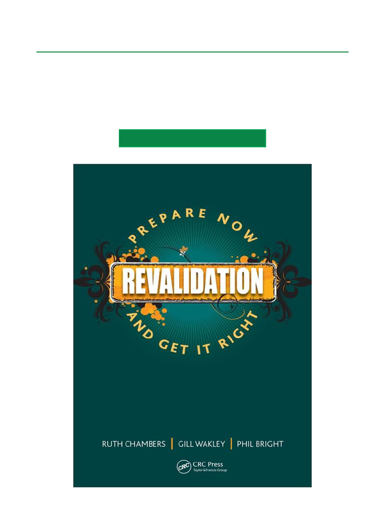 Revalidation Prepare Now and Get it Right, 1st Edition Full Book Access ...