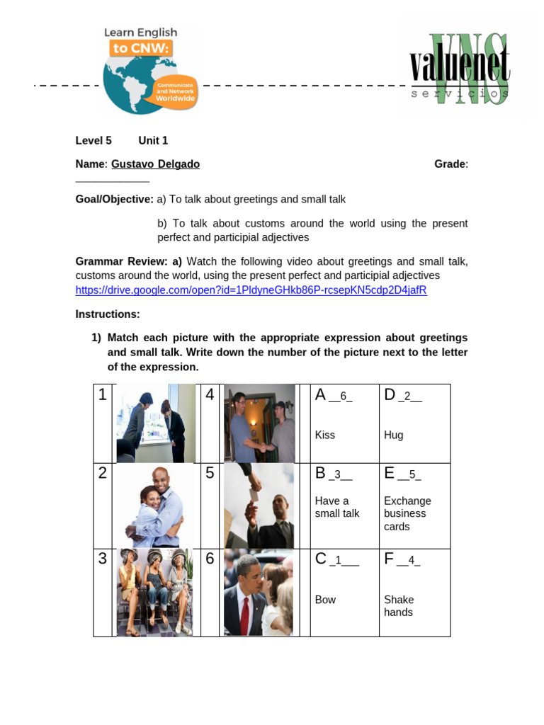 Assignment For Unit 1 Assignment With Video HOMEWORK 1 GD | PDF