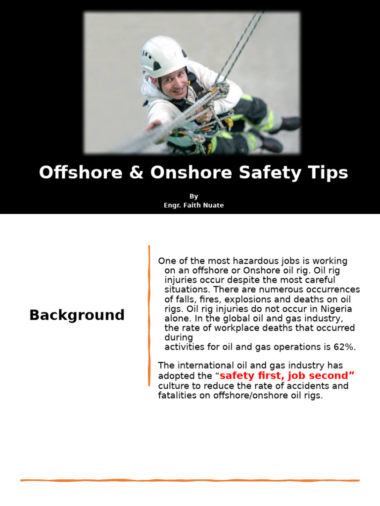 Offshore & Onshore Safety Tips | PDF | Safety | Traffic Collision