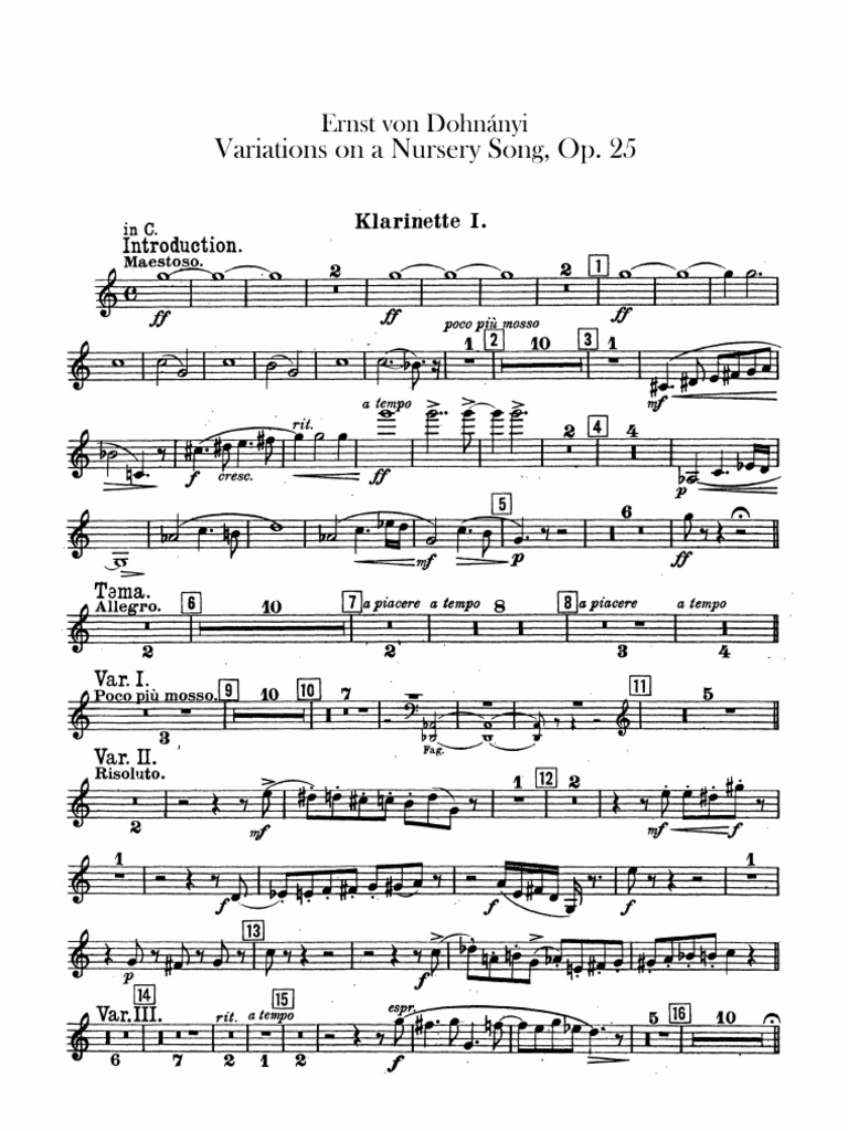 IMSLP57605 PMLP118363 Dohnanyi Op25.Clarinet | PDF