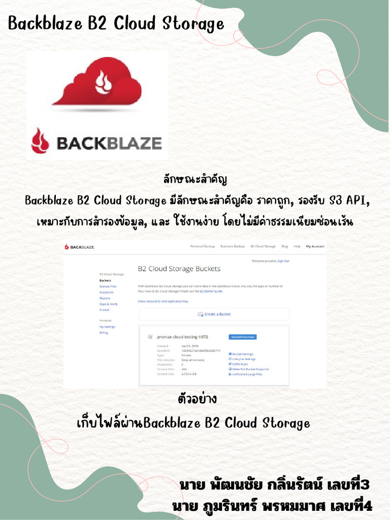 Backblaze B2 Cloud Storage - 20250211 - 131304 - 0000 | PDF
