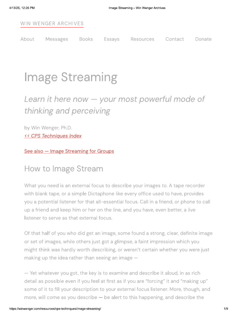 Image Streaming | PDF