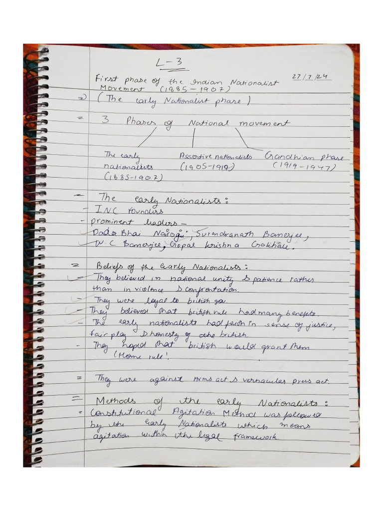 ICSE Class X, History Chapter 3 (First Phase of the Indian Nationalist ...