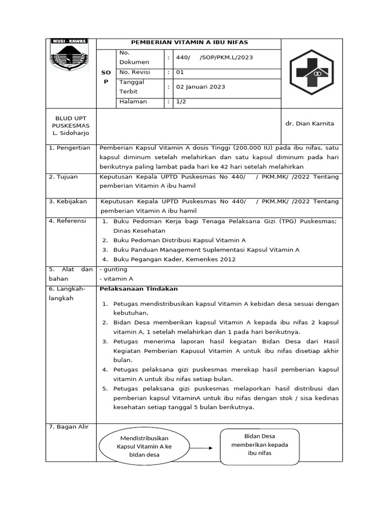 Sop Vit A Bufas | PDF