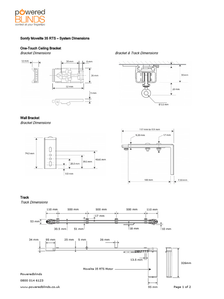 Somfy Movelite 35 RTS System Guide | PDF