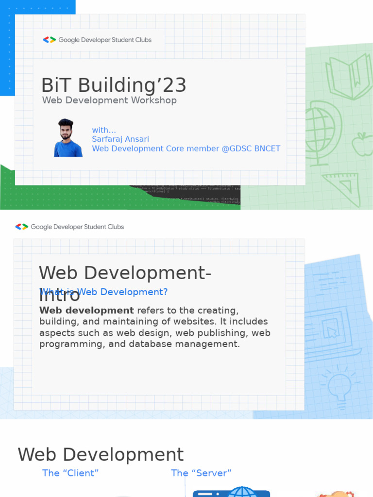 Web Dev Presentation | PDF | World Wide Web | Internet & Web
