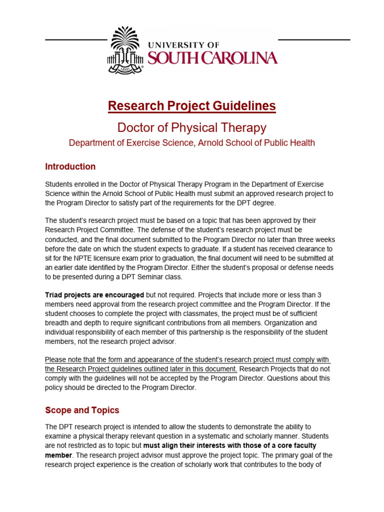Research Project Guidelines | PDF | Paragraph