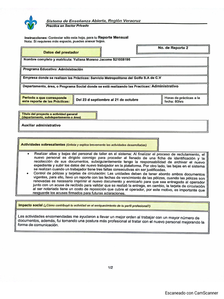 2do Reporte Prácticas | PDF