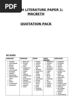 Macbeth: Dramatic Irony and Imagery Examples | PDF
