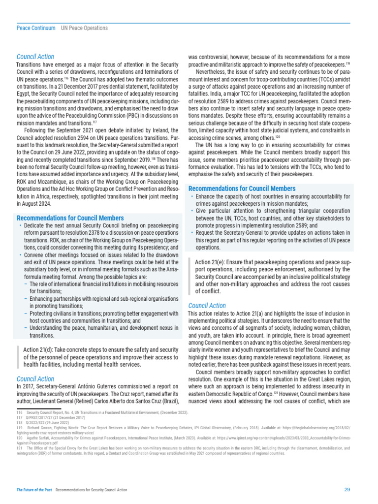 UN Security Council Report - Page29 | PDF | Peacekeeping | United ...