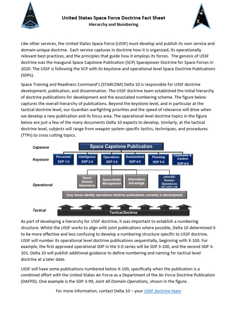 Doctrine Fact Sheet - Hierarchy and Numbering | PDF