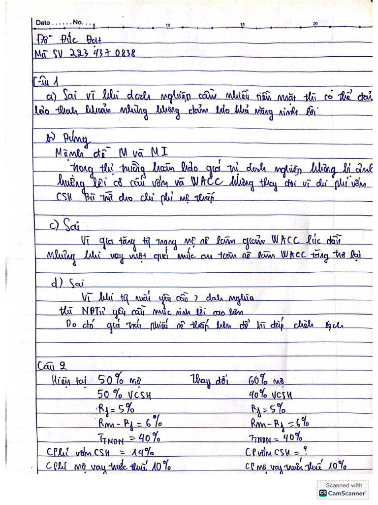 Bài kiểm tra TCDN2 | PDF