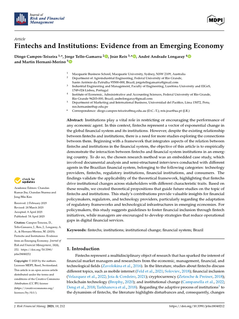 JRFM 18 00212 | PDF | Institution | Market (Economics)