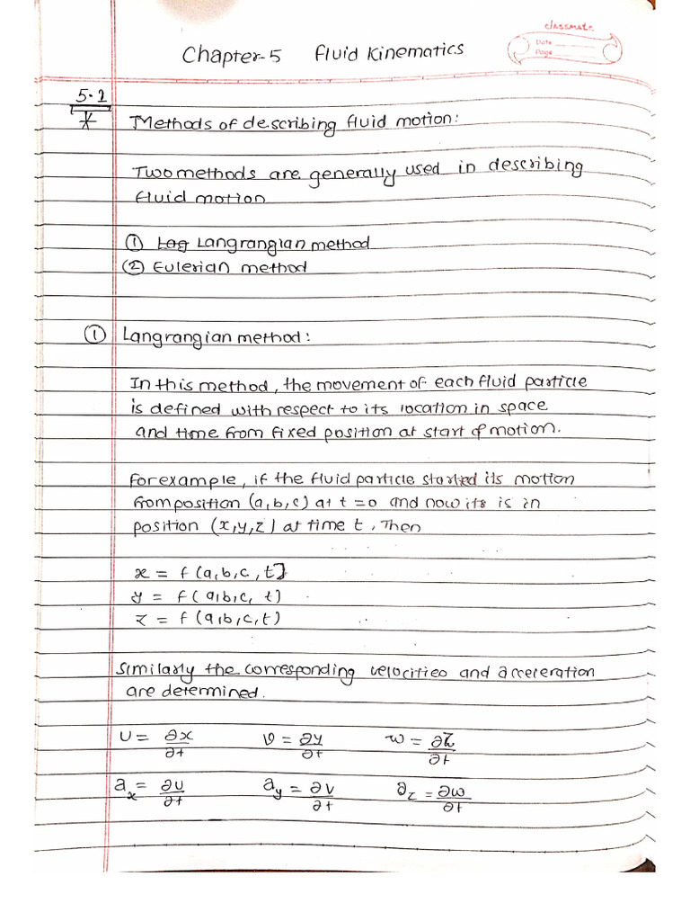 Fluid Mechanic Note | PDF