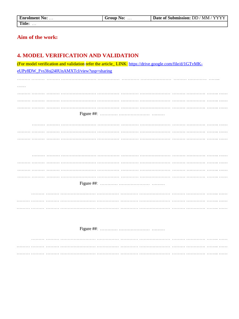 Only MODEL VERIFICATION AND VALIDATION | PDF