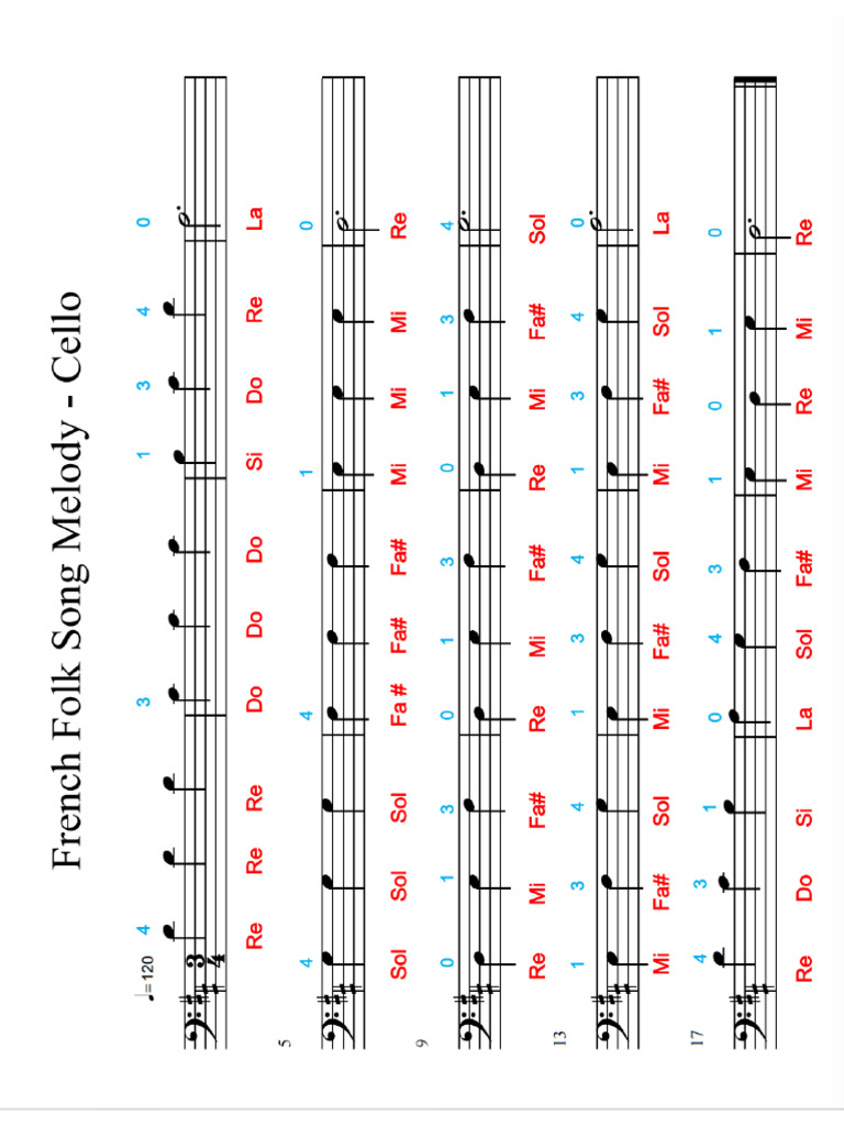 French Folk Song Notas | PDF