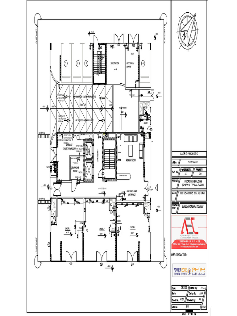 MEP Layout and Wall Coordination Plan | PDF