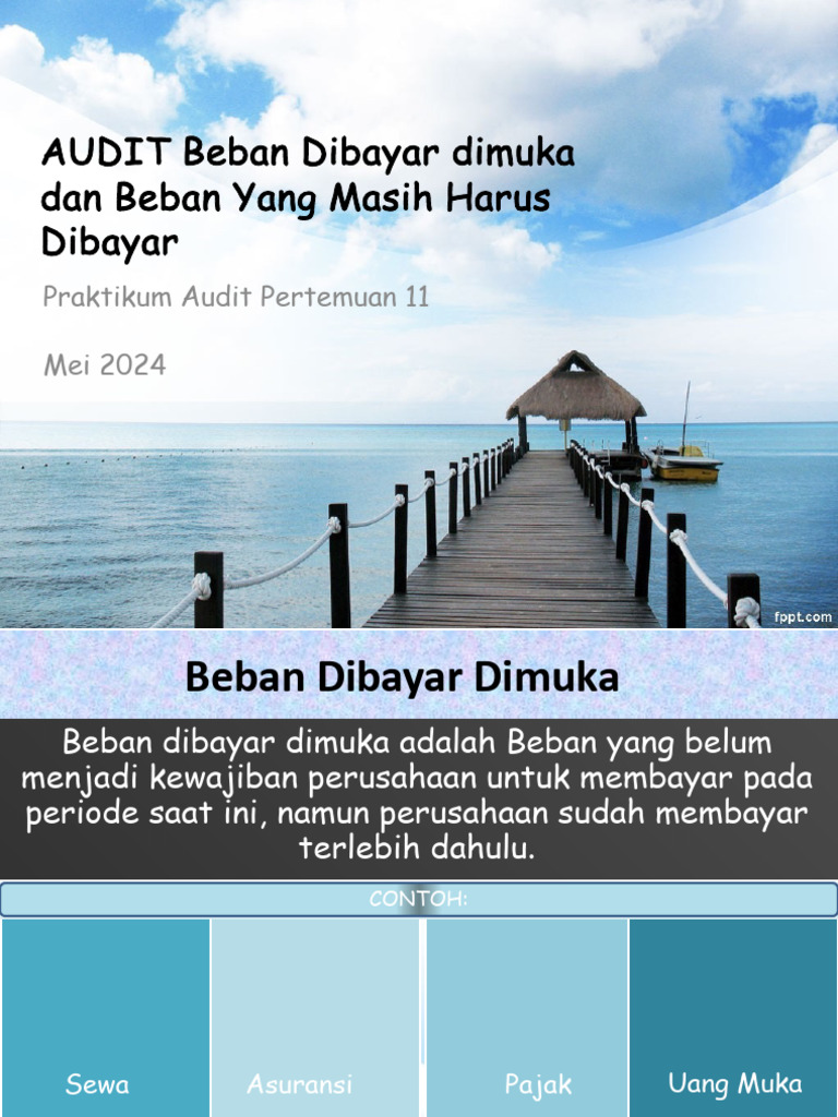 Beban Dibayar Dimuka Dan Beban Yang Masih Harus Dibayar | PDF