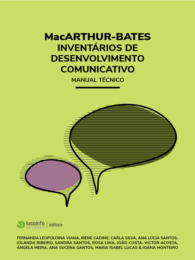Inventários MacArthur-Bates: Manual Técnico | PDF | Pronome | Linguística